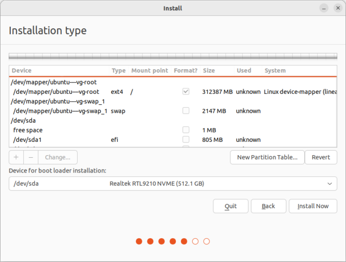 在外置硬盘上，加密安装 ubuntu